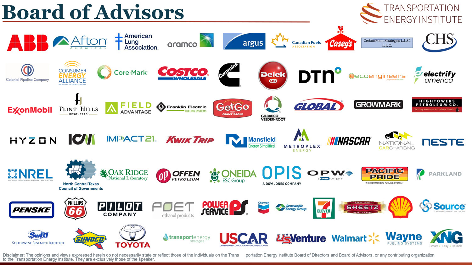 Our Board Members - Transportation Energy Institute